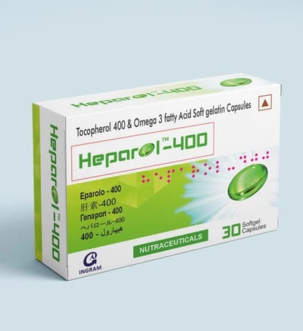 Heparol 400 (Tocopherol 400 Mg And Omega 3 Fatty Acid 500 Mg ) Soft ...